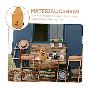 CIMAXIC Large Capacity Canvas Drawstring Bag for Camping and Storage Multi Purpose Rice and Grain Holder Muslin Style for Outdoor Adventures and Picnics