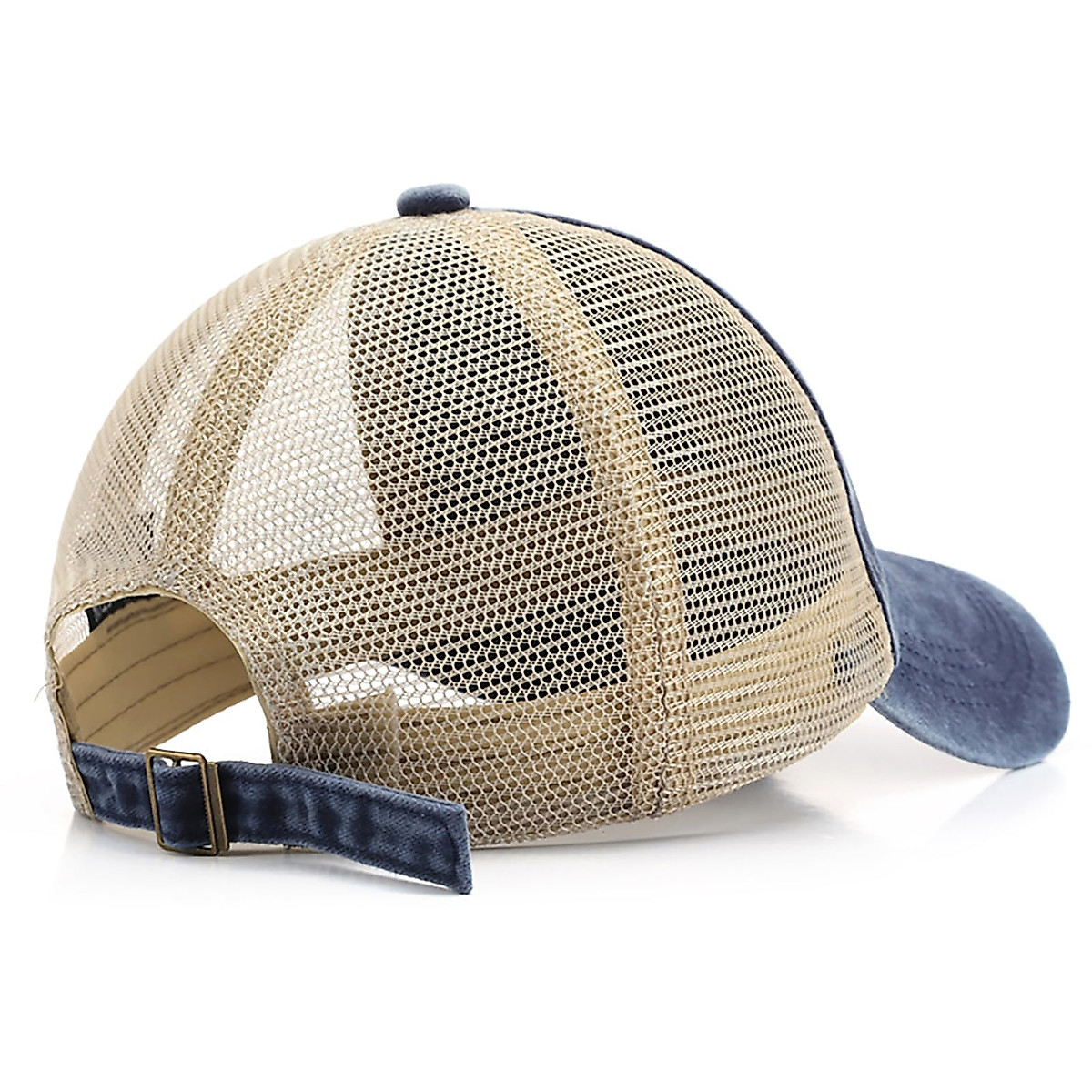 3 Packs Vintage Washed Cotton Distressed Mesh Cap Baseball Cap Golf Suitable for Men and Women