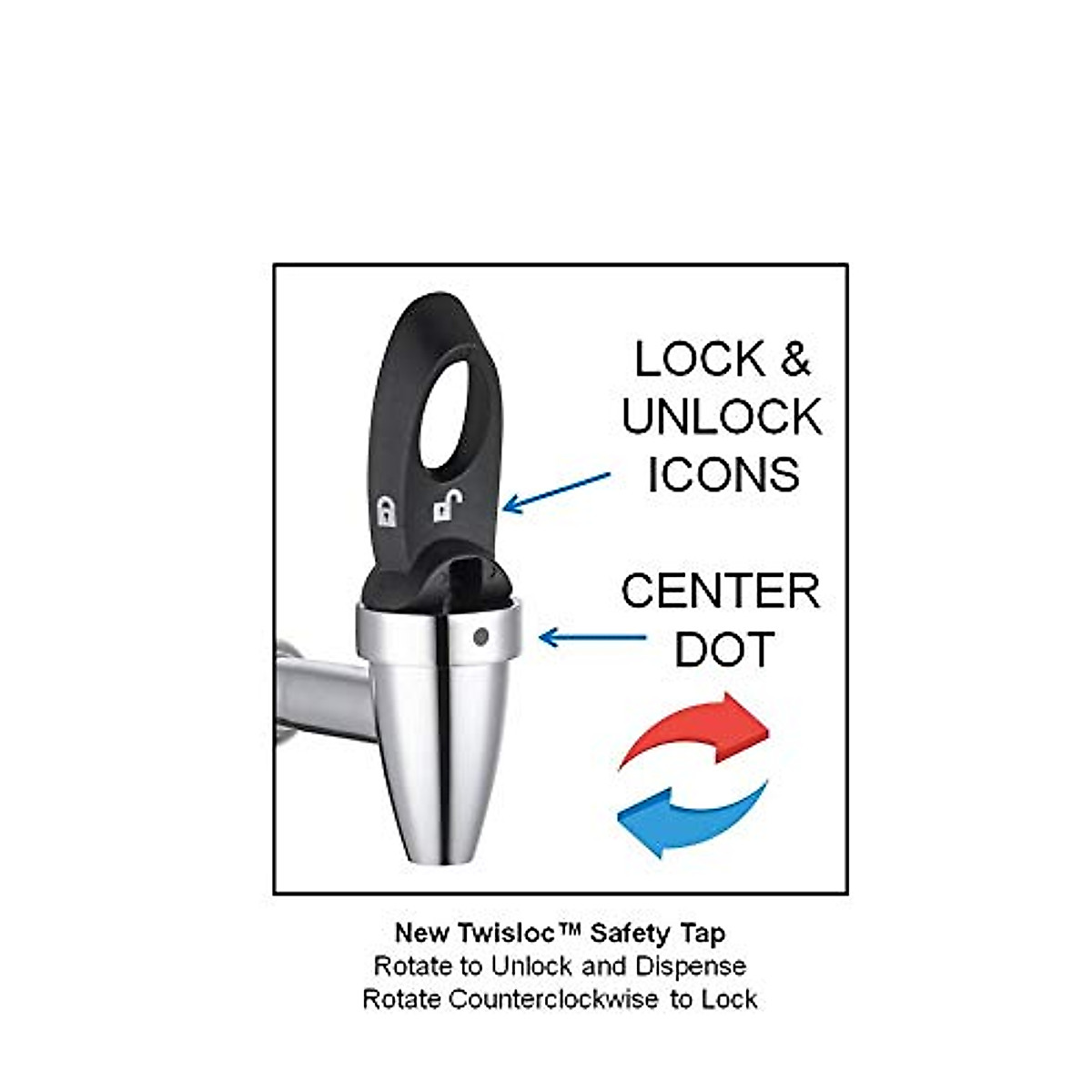 Classic Kitchen 40 Cup Capacity Hot Water Boiler Urn with new Twisloc˜ Safety Locking Tap, Metal Spout, Stainless Steel Double Wall and a Unique Circuit Board controlled Heating System allowing for Instant Reboil. Perfect for Keeping Hot Water for Tea, Co