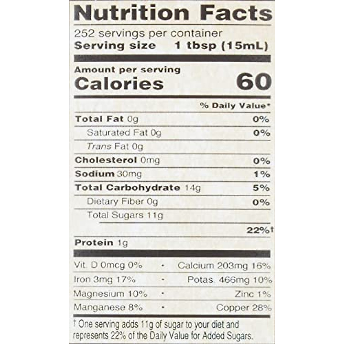 Golden Barrel Bulk Unsulfured Blackstrap Molasses Jug (128 Fl Oz)