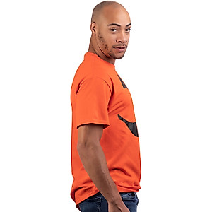 Ann Arbor T-shirt Co. Giant Jack O' Lantern Face | Halloween Pumpkin Fun Unisex T-Shirt for Men Women, XL