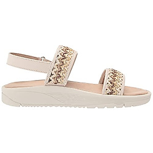 Easy Spirit Women's RAINA8 Wedge Sandal, Beige 110, 10 Wide