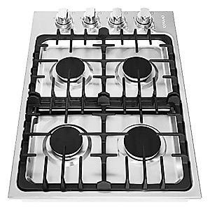COSMO COS-DIC304 30 in. Gas Cooktop in Stainless Steel with 4 Italian Made Burners