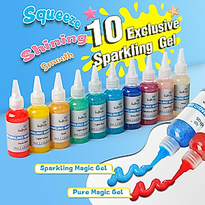 Kiditos Magic Water Elf Toy Kit,Aqua Fairy Water Gel kit with 20 Magic Gel&10 Molds-Easter Craft,Water Pets,Birthday Gifts,Party Favors,Make Your own Squishies Toys DIY Craft Kit for Kids Ages 3+