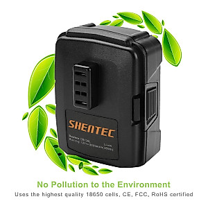 Shentec Two Pack 12V 3000mAh Battery Compatible with RYOBI CB120L CB121L BPL-1220 130503001 130503005, 12V Li-ion Battery (NOT for CB120N)