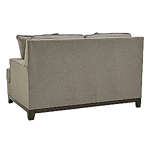 Signature Design by Ashley Kaywood Modern Loveseat with Accent Pillows, Gray