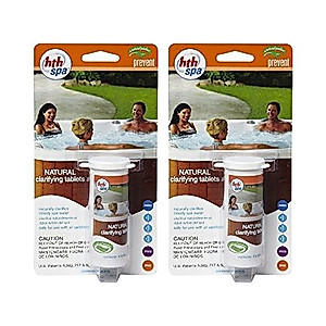 HTH 86232-02 Tabs Hot Tub Clarifier, 2-Pack