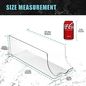SCAVATA 3 Pack Soda Can Organizer for Refrigerator