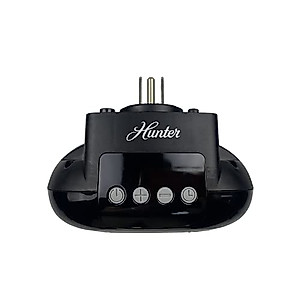 Hunter 750W Wall Mount Space Heater with Remote Control-12 Hour Timer, 1 Heat Setting, Black