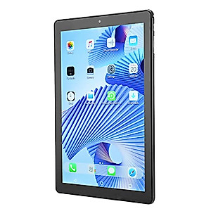 HEEPDD Tablet PC, 10.1 Inch Tablet Black 4GB RAM 64GB ROM 1920x1200 HD 100-240V Read 10 (US Plug)