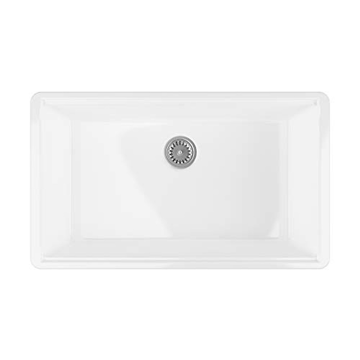Empire Industries AMYU27 Yorkshire Undermount Kitchen Sink, White