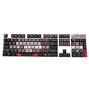 YBEST, YIFAN 108Pcs PBT Dye-sub OEM Profile Keycaps Set for 61648796104 Customized Gaming Mechanical Keyboard - Ninetales