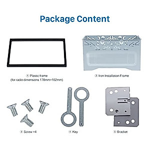 Sound way - In dash 2 DIN Universal Double Din Car stereo radio Installation Dash Kit Mounting Metal Fitting Cage