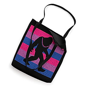Bigfoot LGBTQ Pride Month USA Flag - Sasquatch Bisexual Tote Bag