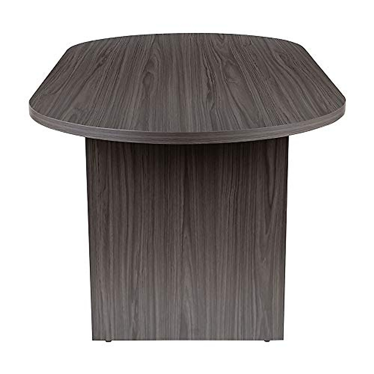 Flash Furniture Jones 6 Foot (72 inch) Oval Conference Table in Rustic Gray