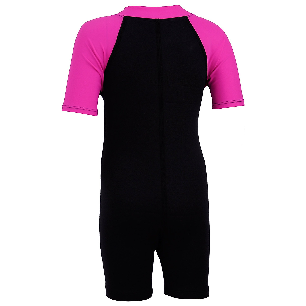 Tuga Girls Shorty 1.5mm Neoprene/Spandex Wetsuit (UPF 50+), Fuchsia, M (9/10 yrs)