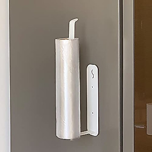 CASUN Magnetic Paper Towel Holder - Multifunctional Paper Towel Bar with Strong Magnetic Backing for Kitchen, Refrigerator,White