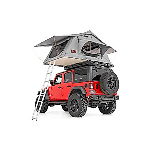 Rough Country Roof Top Tent | Rack Mount | 12V Accessory & LED Light Kit - 99050, 3 Person, Camping & Hiking