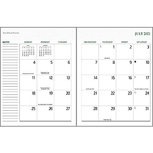 WWF Giraffes Monthly Planner 2021, 7.5" x 9.75" Spiral Bound