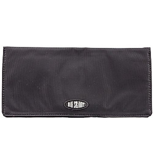 Big Skinny Women's Executive Bi-Fold Checkbook Slim Wallet, Holds Up to 40 Cards, Lightweight, Black