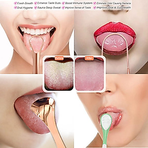 4Pack Tongue Scraper Tongue Cleaner Double-Side Silicone Tongue Brush for Adults Kids Oral Care Reduce Bad Breath