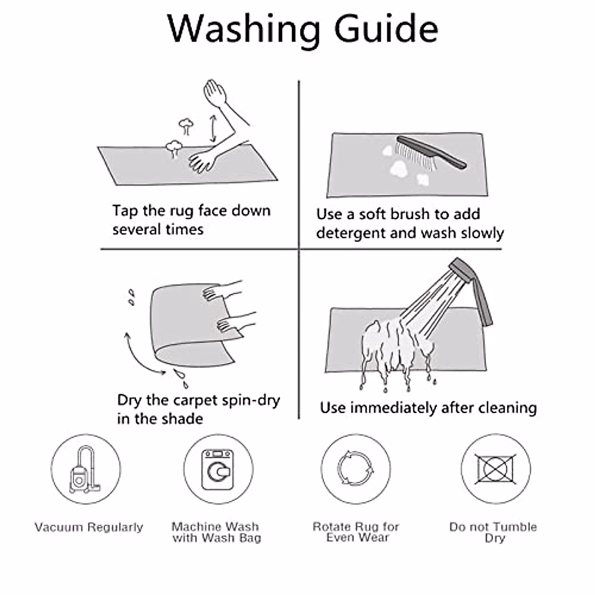 Modern Abstract Yellow Blue Pattern Area Rug, with Anti-Slip Easy Clean Carpet for Living Room Bedroom Kitchen Dining Room Home Office Floor Rug-6x8ft