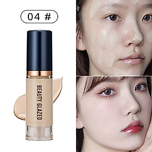 MYUANGO Foundation Makeup Base de maquillaje alta cobertura Liquid Foundation Makeup Full Coverage Foundation Corrector Maquillaje (04)