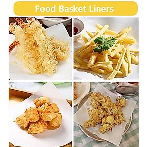 Yuyouqu 50 Pcs 12 x 12 Inch Square Parchment Paper Baking Sheets, Parchment Sheets for Baking Cake, 12'' Wax Paper Squares Deli Paper Sheets for Food Basket Liners White