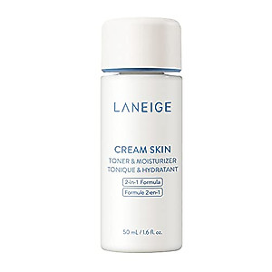 LANEIGE Mini Cream Skin Toner & Moisturizer: 2-in-1 Amino Acid Rich Liquid, Soothe, Hydrate, and Strengthen Skin's Moisture Barrier, 1.6 fl. oz.