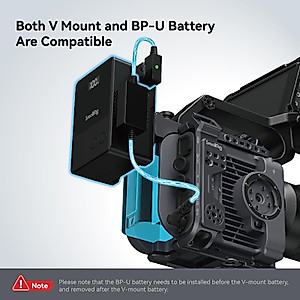 SMALLRIG FX6 Camera Cage Kit for Sony FX6, Compact FX6 Cage with V-Mount Battery Plate for Tripods/Handheld/Shoulder Shooting - 4124