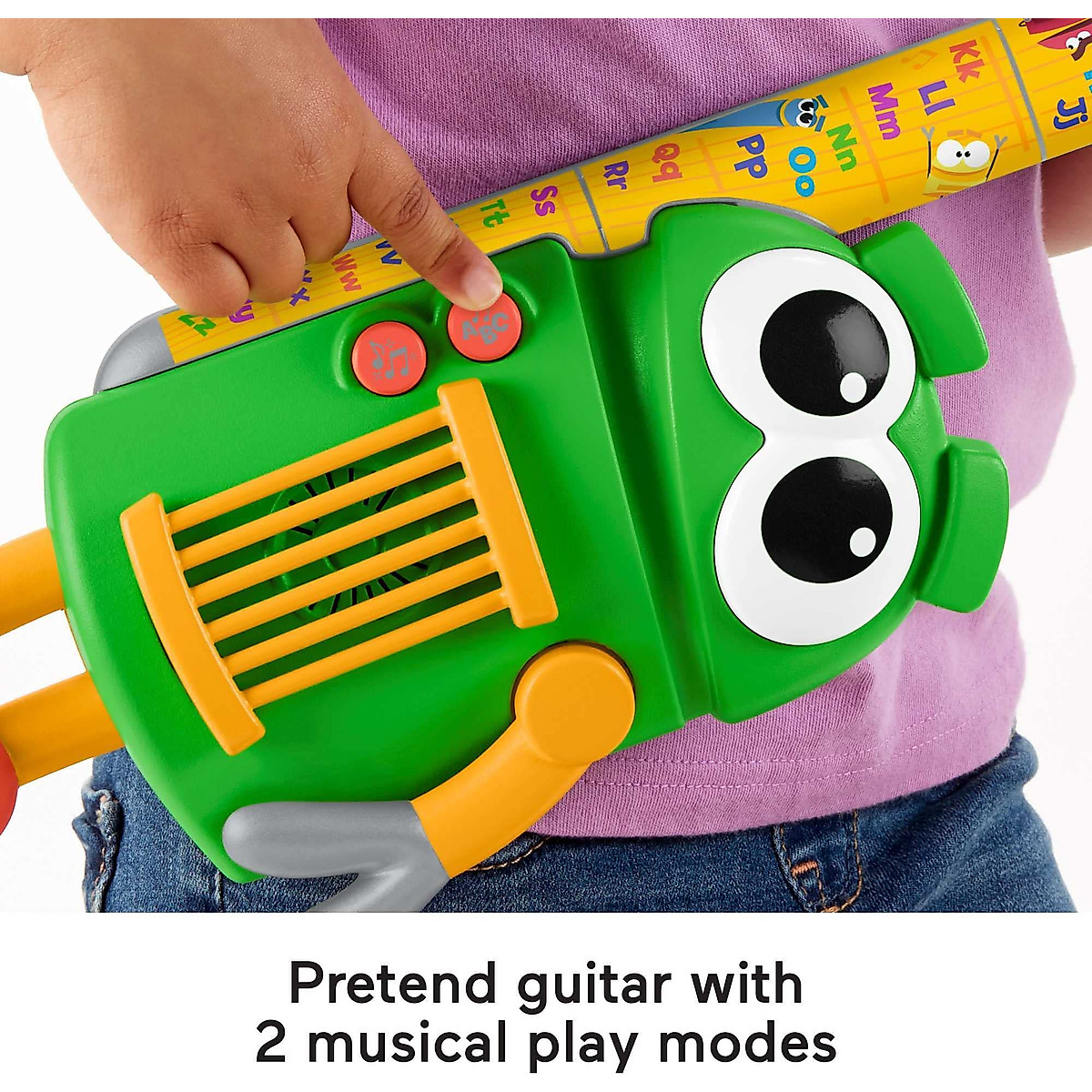 Fisher-Price StoryBots A to Z Rock Star Guitar, Pretend Musical Instrument Learning Toy That Teaches The Alphabet for Preschool Kids Ages 3 Years & up