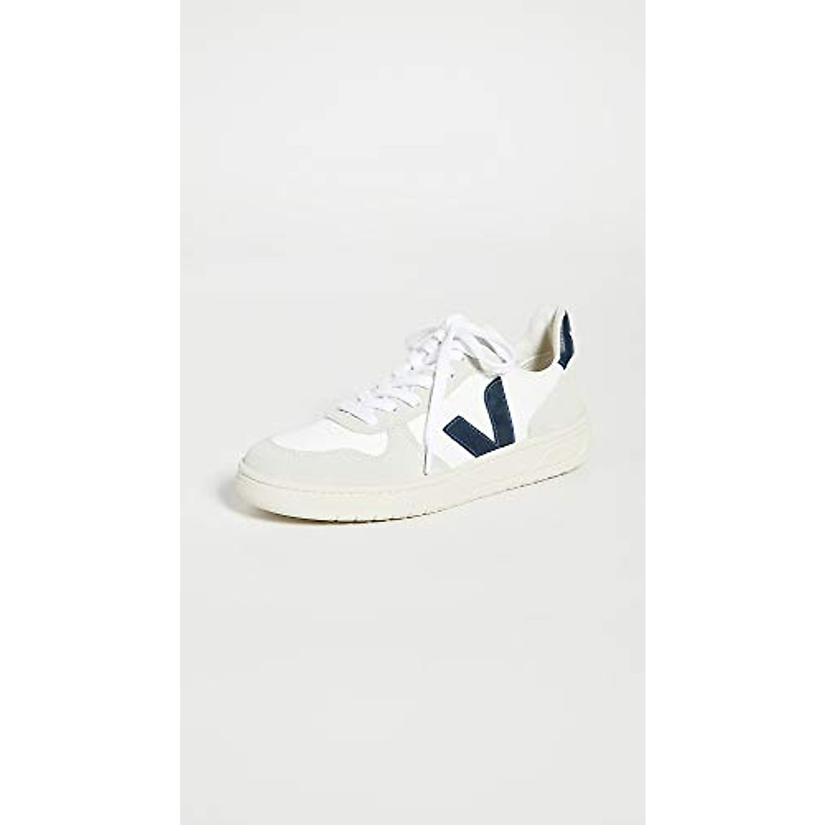 Veja Women's V-10 Sneakers, White/Nautico, 6 Medium US