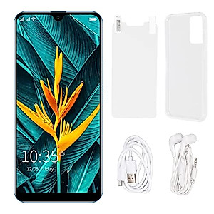 Smartphone, 6.1 Inch Drop Screen 3G Unlocked Cellphone RAM 3GB ROM 32GB Facial Recognition Mobile Phone, 10 Core CPU Processor 5MP Front and 8MP Rear Camera 2800Mah Battery(Black)
