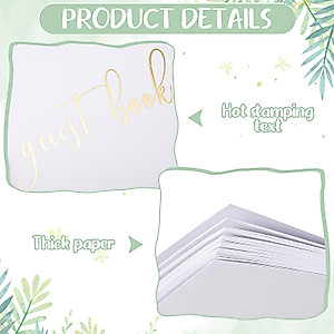 Prudiut Wedding Guest Book 7"x 9" Guest Book Wedding Reception, Guest Book for Bridal Shower Guest Book, Baby Shower Guestbook, Special Events, 112 Lined Pages Guestbook for Wedding