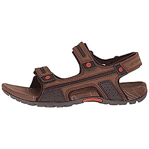 Merrell Men's Sandspur Oak Sandal, Dark Earth, 10 Medium US