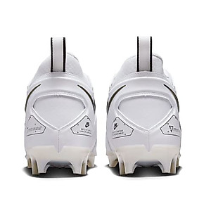 Nike Men's Alpha Menace Pro 2 Mid Football Cleats, White/Black, 11