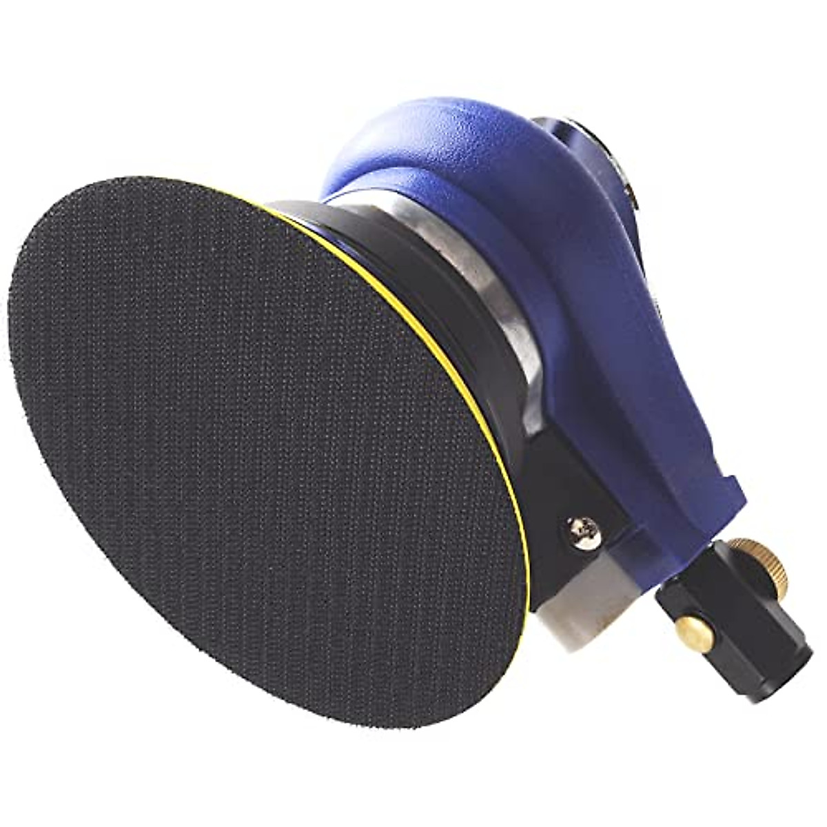 5-inch air palm random orbital sander, dual-action pneumatic polisher speed adjustable grinding sanding with 5-inch pad, random orbit air sanders