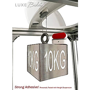 LUXE Bidet 4 piece Universal Toilet Seat Bumper Kit, comes with Strong Adhesive