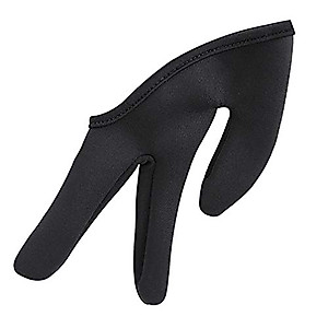 OSALADI Professional Heat Resistant Gloves 3 Finger Mittens Protection Gloves for Barber Hair Styling Curling Perming Hair Straightening Curling Wand and Flat Iron