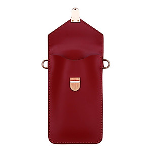 Small Crossbody Cell phone Purse for Women, Touch Screen Cellphone Bag Shoulder Handbag Card holder Wallet (Red)