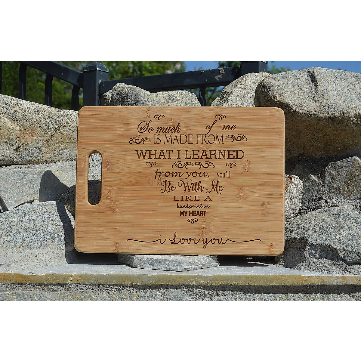 Mother's Day Git, Laser Engraved Cutting Board For mom, So much of me Chopping board-Gift for Mom, Mothers day Gift,Mom's kitchen
