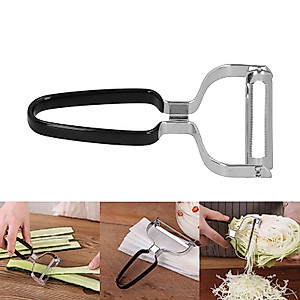 Fruit Potato Peeler Manual Vegetable Peeler, Fruit Potato Peeler Peeling Knife Cucumber Peeling Tool for Carrot for Cabbage (Black)