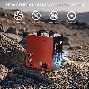 Orcair Thunder 4500psi PCP Air Compressor,Built-in Converter,12V&110V Auto Shut Off Pump Supply Water Oil Free For Scuba Paintball PCP Air gun Tank Refilling Up to 1.6L Low Noise