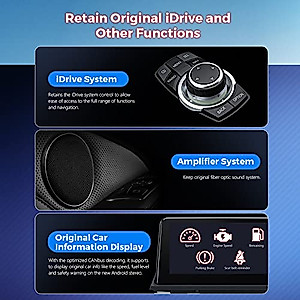 XTRONS 10.25 Inch IPS Touch Display Car Stereo Android 12 GPS Navigation System Octa Core Multimedia Video Player Built-in DSP Car Play Android Auto Support 4G LTE WiFi DVR for BMW X5 X6 E70 E71 CIC