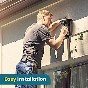 BOYANG 2 Pack Solar Wall Lights Outdoor Motion Sensor Porch Lights Solar Powered, IP65 Waterproof Solar Sconce Exterior Decorative Fixtures with 2 Mode, Lighting Lantern for House Garden Garage