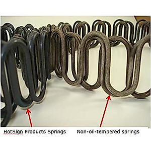 Zig Zag Furniture and Auto Upholstery oil-tempered Springs – 12 gauge 10’ length roll - made in the USA
