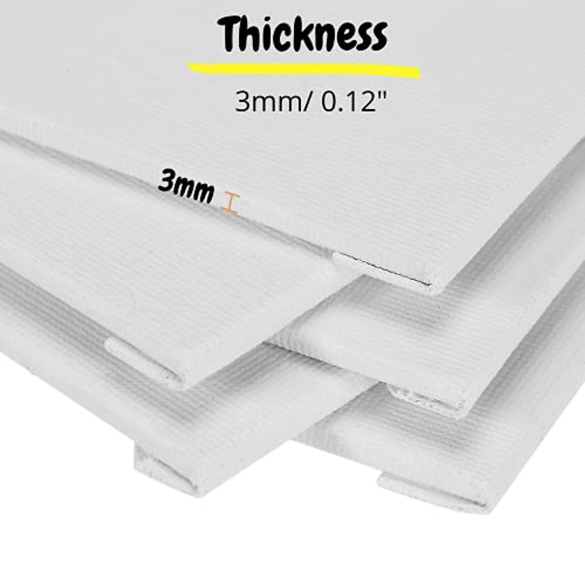 Mr. Pen- Cotton Canvas Panels, 5 Pack, 5x7 Inch, Triple Primed for Oil & Acrylic Paints, Canvas Boards for Painting, Painting, Drawing & Art Supplies, Blank Canvas for Painting, 3mm Thickness.