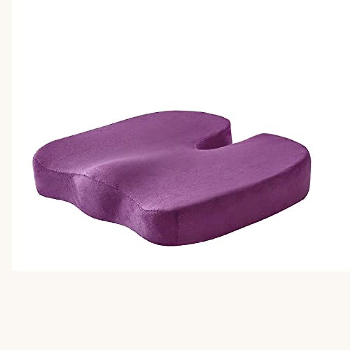 PSDNBFC Cushion for coccygeal Sciatica, Hemorrhoids and Back Pain, Memory Foam Ergonomic Sitting Office Chair, Wheelchair Cushion (Purple 2)