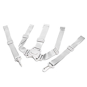 Baby 5 Point Harness Belt Universal Pushchair Children Seat Safety Belt High Chair Straps Protector Safety Strap (Grey)