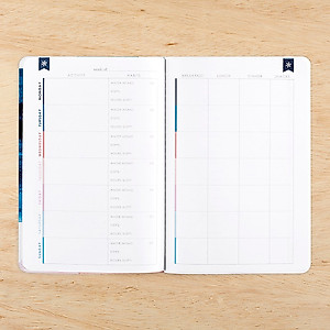 Erin Condren Designer Petite Planner - Wellness Log/Wellness Planner Achieve Health goals, Track Fitness, Sleep, Nutrition, Water Intake, Habits and More, 5.7"x8.25"